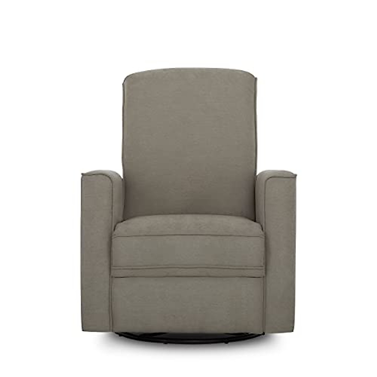 Evolur Raleigh Upholstered Plush Seating Glider Swivel, Rocker, Recliner, Glider for Nursery in Smokey Blue, Greenguard Gold Certified, Modern Nursery Recliner, Environmentally Conscious Glider