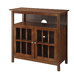 Convenience Concepts Designs2Go 3-Tier Glass Entryway Table, Espresso