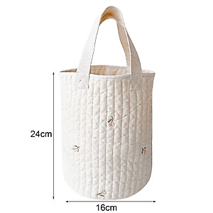 JENPECH Diaper Caddy Organizer - Large Portable Nursery Storage Bin and Car Travel Organizer - Portable Baby Changing Organizer Hanging Storage Caddy 2