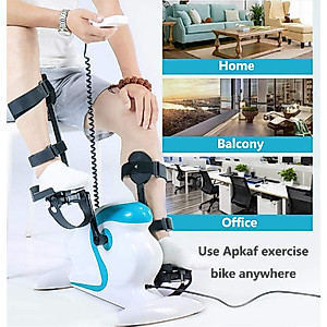 Fitness Motorized Pedal Exercise Bike with Leg Protector, Electric Pedal Exerciser, Electronic Physical Therapy Rehab Bike Trainer for The Elderly and Seniors