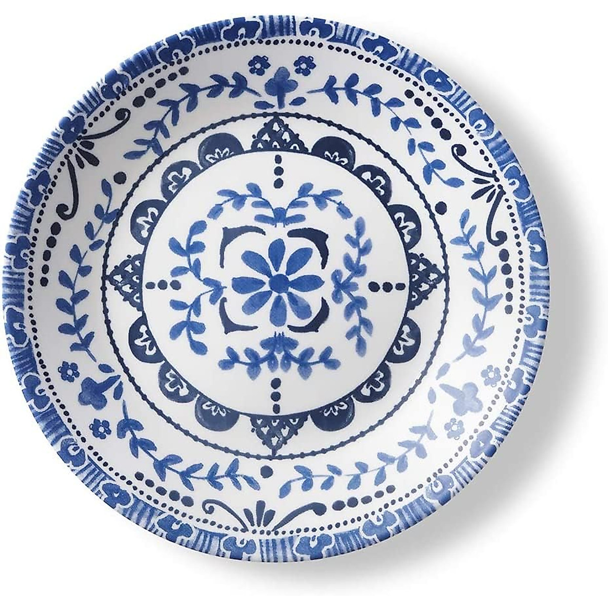 Corelle Vitrelle 6-Piece Appetizer Plates Set, Triple Layer Glass and Chip Resistant, 6-3/4-Inch Lightweight Round Plates, Portofino