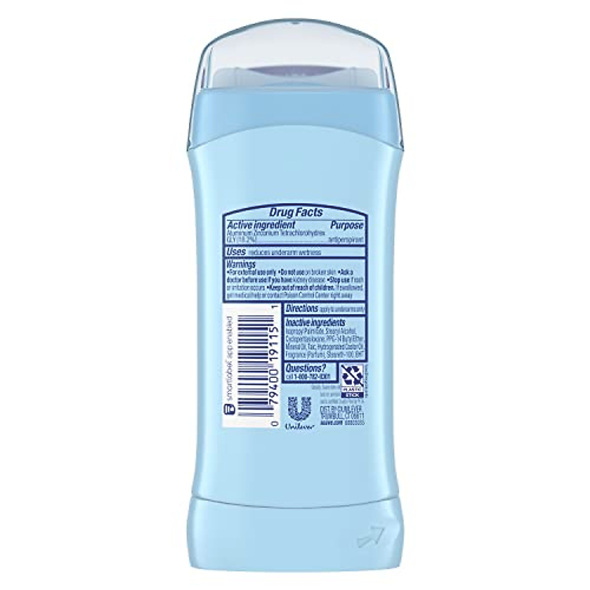 Suave Deodorant Antiperspirant & Deodorant Stick 48-hour Odor and Wetness Protection Everlasting Sunshine Deodorant for Women 2.6 oz