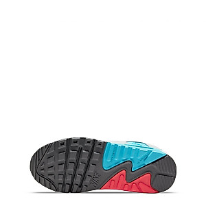 Nike Air Max 90 Essential, Size 6Y, White/Iron Grey-Chlorine Blue