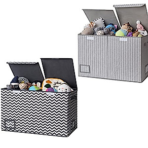 GRANNY SAYS Bundle of 1-Pack Jumbo Storage Bins & 1-Pack Jumbo Storage Boxe with Lid