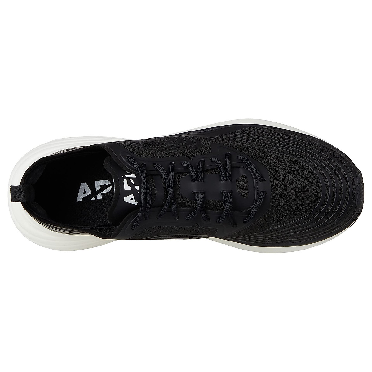 Athletic Propulsion Labs (APL) Women's Streamline Sneaker, Black/Black/White, 7.5