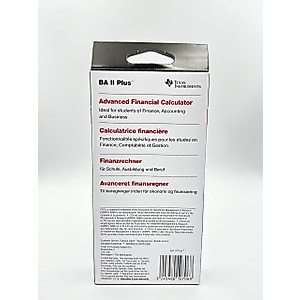 TEXBAIIPLUS - Texas Instruments BA-II Plus Adv. Financial Calculator