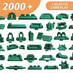 wanan Modular Kids Play Couch, 13PCS Modular Couch Kids for 4 Kids, Kids Couch for Playroom, Modular Kids Couch for Boys and Girls, Kids Play Couch for Kids (Green)