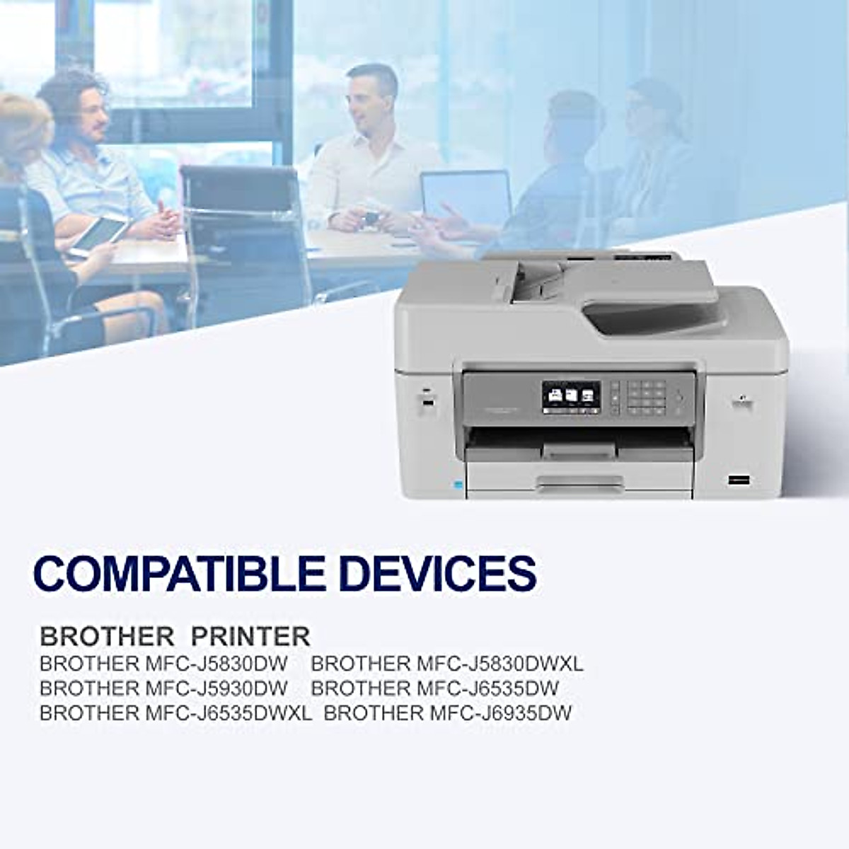 ESTON Compatible LC3029 Ink Cartridge Replacement for Brother LC 3029XXL for MFC-J6535DW MFC-J6935DW MFC-J5830DW MFC-J5930DW MFC-J5830DWXL Printer (2Black 2Cyan 2Magenta 2Yellow, 8-Pack)