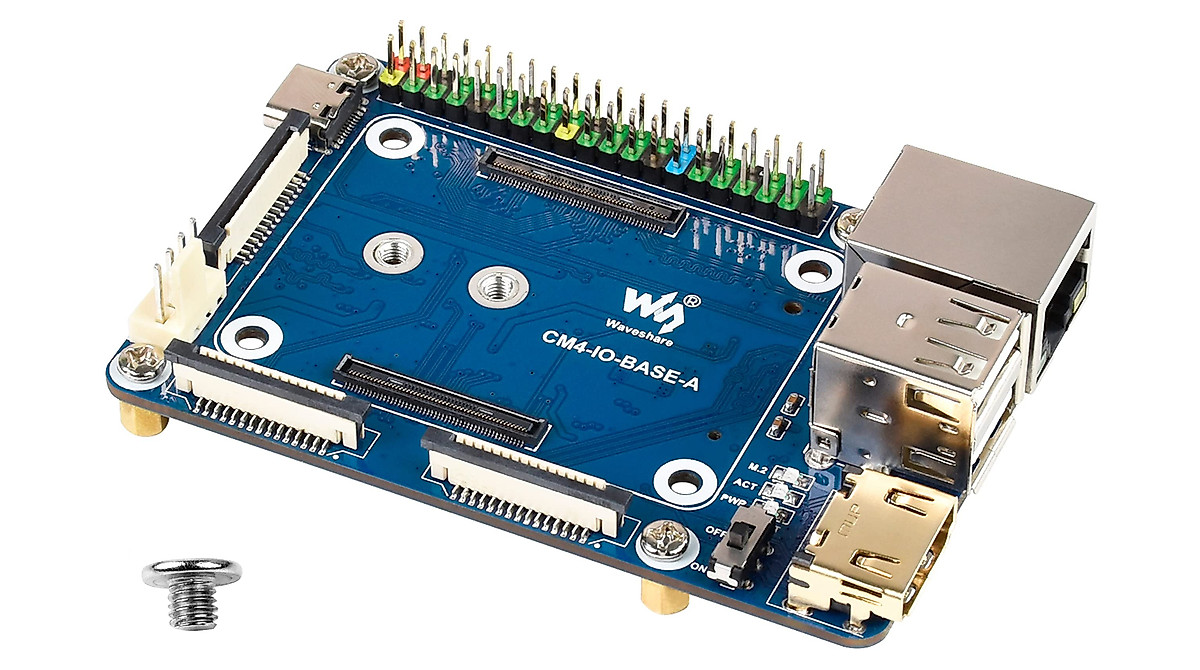 Bicool Mini Base Board (A) for Raspberry Pi Compute Module 4 Lite/eMMC Series Module,with ...