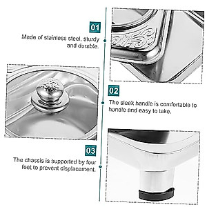 Buffet Server 1Pc Dinner Plate Stainless Steel Rectangular Chafing Dishes for Banquet Cold Food Buffet