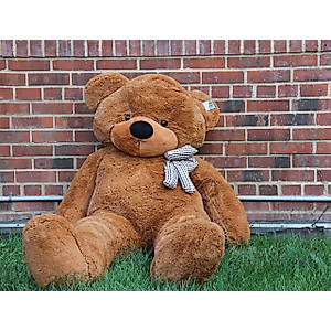 Joyfay 78" Giant Teddy Bear Huge 6.5 feet Stuffed Teddy Bear Soft Toy Valentine's Big Gift (Dark Brown)