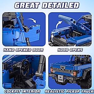 WISEPLAY Off-Road Pull Back Model Cars to Build for Kids 9-12 - 390 PCS STEM Car Building Kit for Boys 8-12 & Girls - STEM Building Toys for Boys Age 8-12 & Girls - Engineering Toys for Kids 8-10