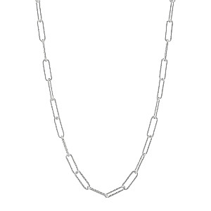 Silpada 'Graffetta' Chain Necklace, Textured in Sterling Silver, 16" + 2"