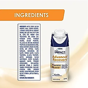 Impact Advanced Recovery, Vanilla, 8.45 Fl Oz, pack of 10