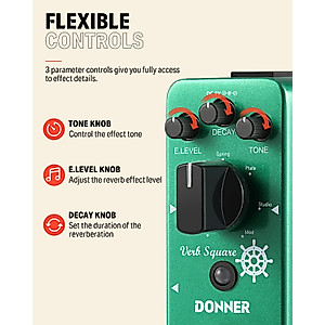 Donner Reverb and Digital Multi Delay Guiar Pedals