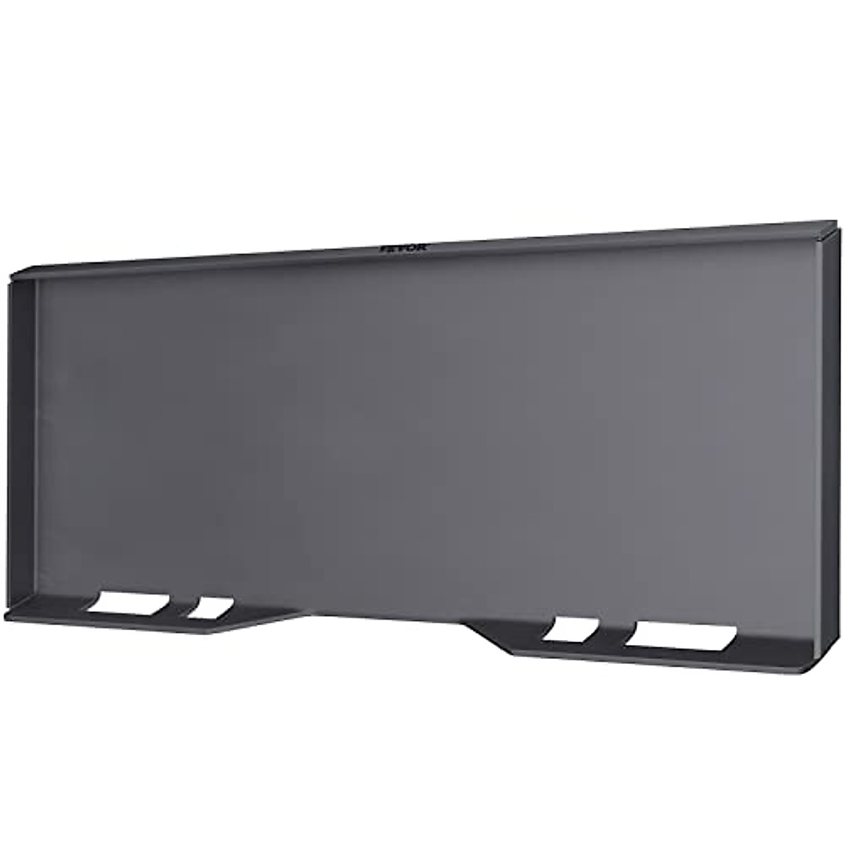 VEVOR 1/2" Skid Steer Attachment, Universal Quick Attach Mount Plate Compatible with Buckets, Plows, Forks and Tractors, Black