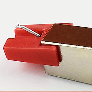 Turntable Needle Record Player Stylus Replacement for ION ICT04RS - IONTTUSB10, ITTCD10, LPDock, LP2CD, LP2Flash, IProfile and Profile Flash (Pack of 2) Red