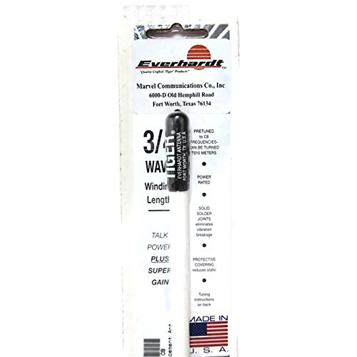 Lot of 2 Everhardt TSM2-W 3/4 Wave 2 ft Fiberglass â€œSuper Flexâ€ CB Radio Antenna - White