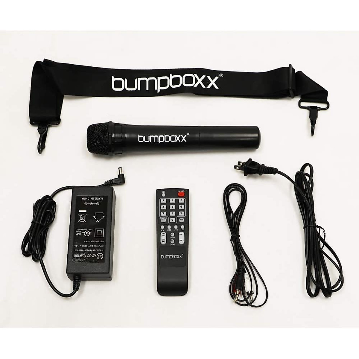 Bumpboxx Bluetooth Portable Speaker Boombox Flare8 NCAA LSU | Retro Boombox with Bluetooth Speaker | Rechargeable Lithium Battery | Includes Wireless Microphone, Carrying Strap & Remote Control