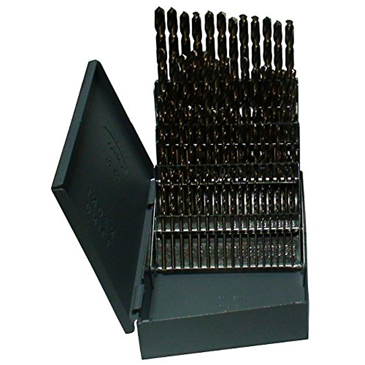 Drill America - DWD60J-CO-SET 60 Piece m35 Cobalt Drill Bit Set (Wire Sizes: #1 - #60), DWDCO Series