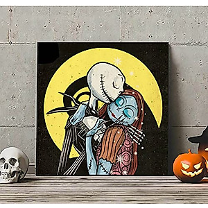 Halloween Diamond Painting Kits for Adults,5D Diamond Art Kit,Diamond Painting Kit Full Drill Round for Gift,Wall Decor,Relaxing(12x16)