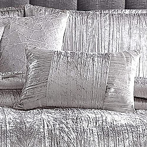 Riverbrook Home Turin Comforter Set, King, Silver, 7 Piece Set