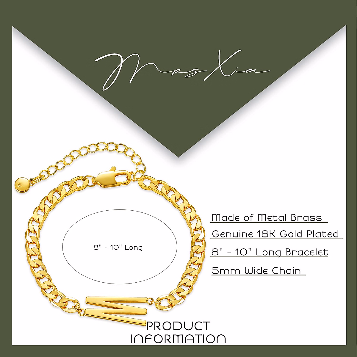 MRSXIA Anklet for Women Gold Initial Sideways Letter C 5MM Cuban Link Curb Foot Chain 18K Gold Filled Dainty Simple Personalized Alphabet Summer Beach Jewelry Birthday Gift