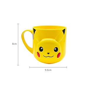 Pikachu 3D Mug, Plastic Cup with Handle, 280ml