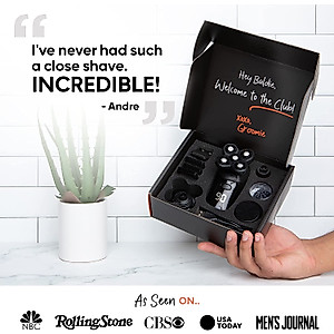 GROOMIE No Hair, Don't Care Bundle - 5D BaldiePro Electric Head Shavers for Bald Men, Natural Pre-Shave Oil to Promote Close Shave, & Natural Aftershave Serum - Mens Head Shaver Kit w/Electric Razor