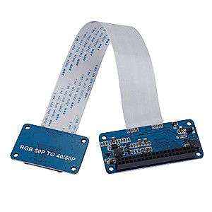 ASHATA 50Pin to 40Pin DPI Driver RGB LCD Driver Board for, Tablet PC Computer Replacement Part Component