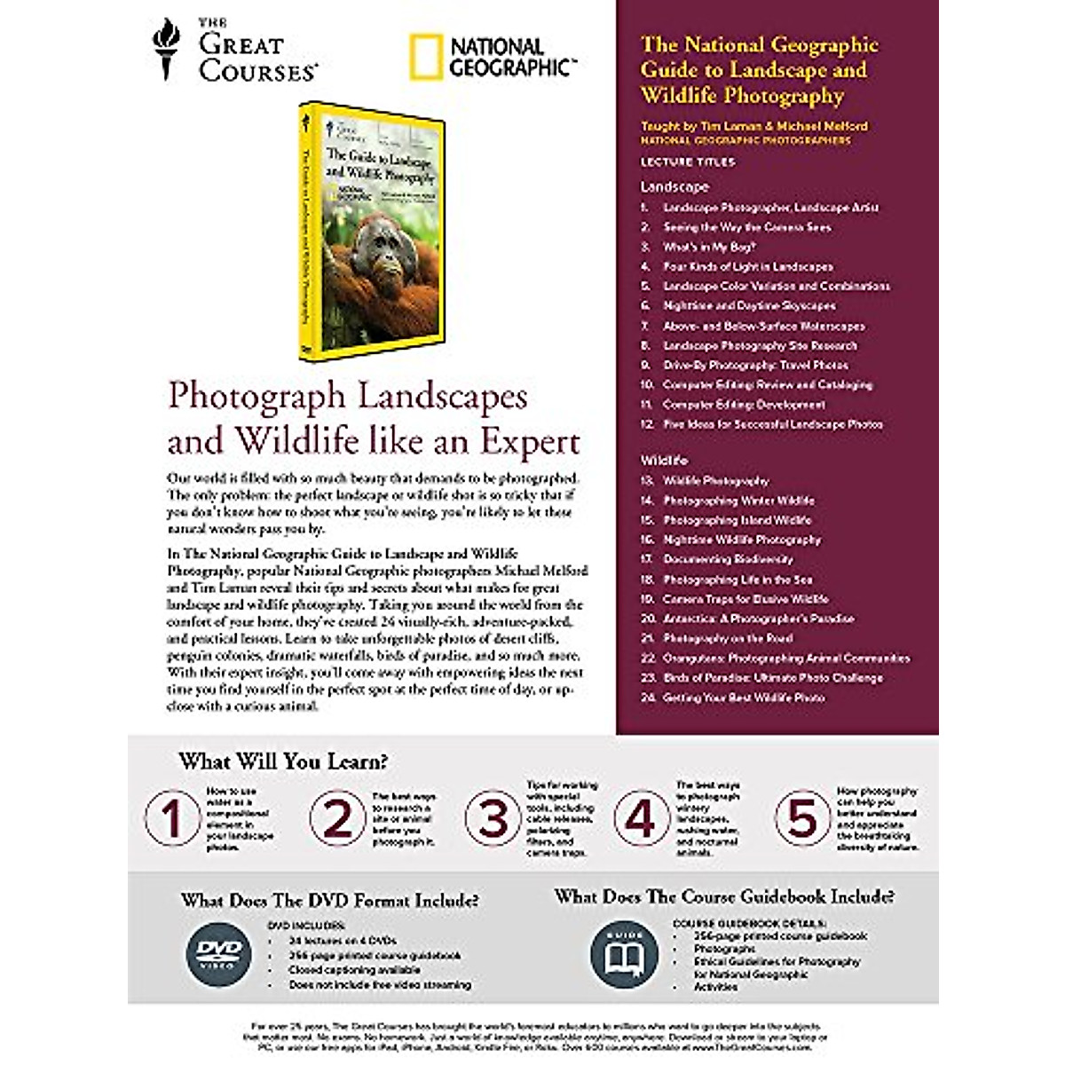 The National Geographic Guide to Landscape and Wildlife Photography