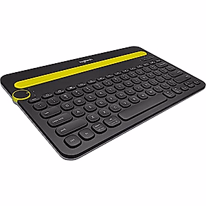 Logitech Bluetooth Multi-Device Keyboard K480 for Computers. Tablets and Smartphones. Black, Compact, Dial and Switch, Spill-Resistant Keyboard - 920-006342 (Renewed)