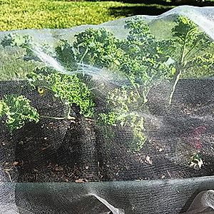 Garden Netting , Plant Covers 8 x 24Ft Bird Mosquito Insect Bug Barrier Mesh for for Vegetable Plants Fruits Flowers Crops Greenhouse Row Cover Raised Bed Barrier Screen Protection Net Cover