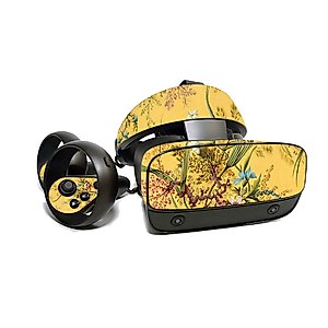 MightySkins Skin for Oculus Rift S - Yellow Marble End | Protective, Durable, and Unique Vinyl Decal wrap Cover | Easy to Apply, Remove, and Change Styles | Made in The USA