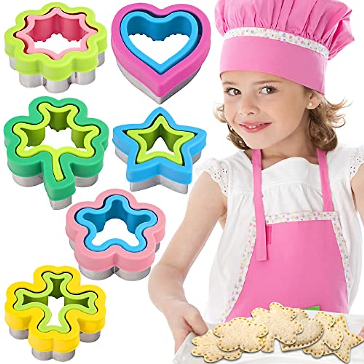 Sandwich Cutter And Sealer Set 29 Pcs, Plants Shaped Sandwich Cutter For Kids - Vegetable Fruit Food Cutters For Kids Lunch, Uncrustables Sandwich Maker, Cookie Cutters For Baking Christmas