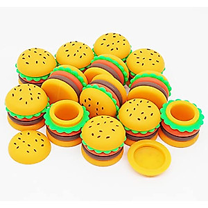 vitakiwi 5ml Hamburger Silicone Wax Container Non-stick Jars (3)