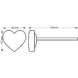 Ted Baker London Harly Tiny Heart Stud Earrings for Women