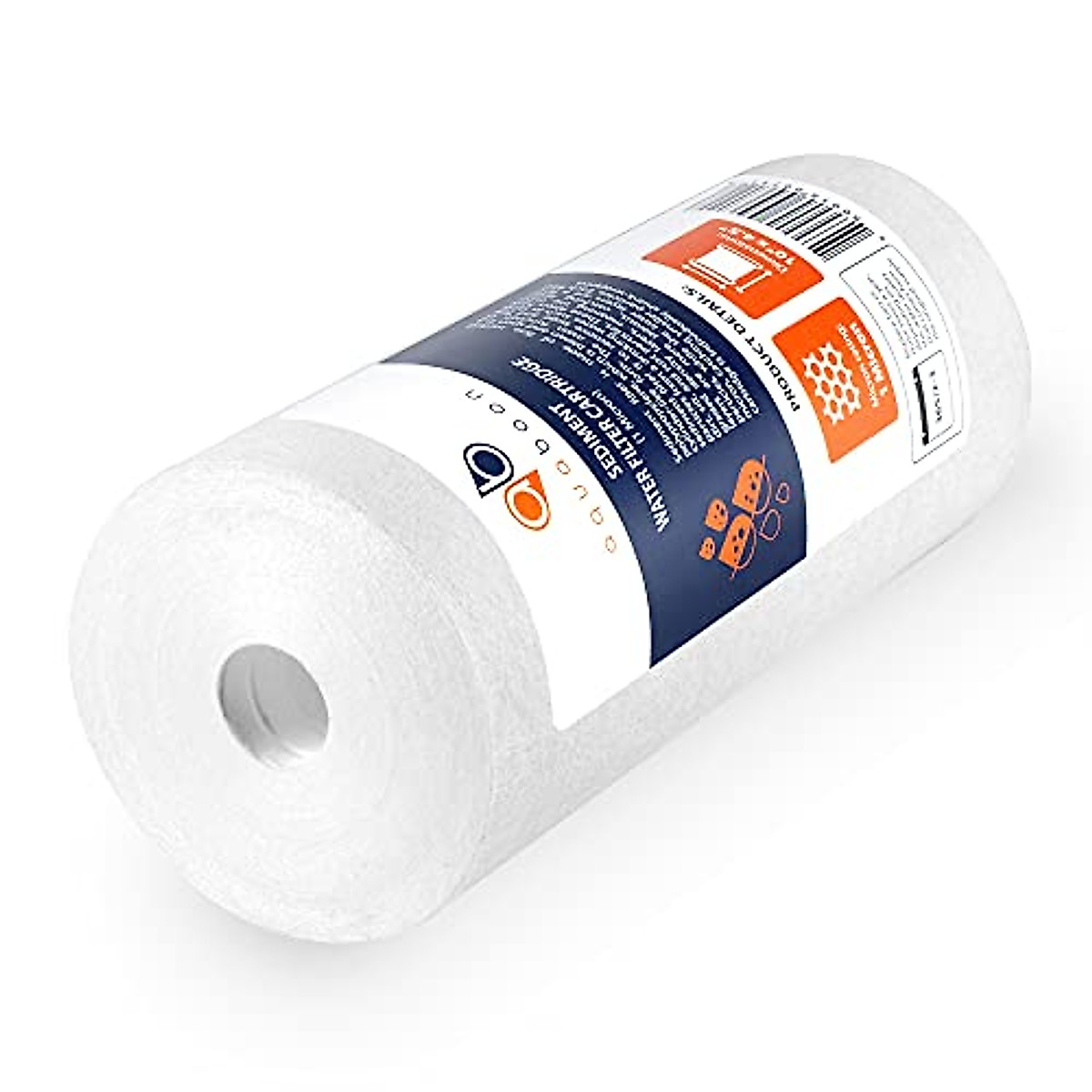 Aquaboon 2-Pack of 1 Micron 10" Sediment Water Filter Replacement Cartridge & Aquaboon 2-Pack String Wound Sediment Water Filter Cartridge | Universal Whole House 1 Micron 10 inch Cartridges