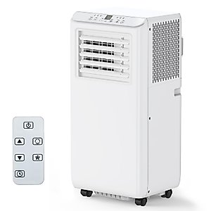Acekool Portable Air Conditioner, 8000BTU Air Conditioners for Room Cooling Up to 350 Sq. Ft, 3-in-1 Portable AC unit with Remote Control & Window Kit for Home, Office, Bedroom, White