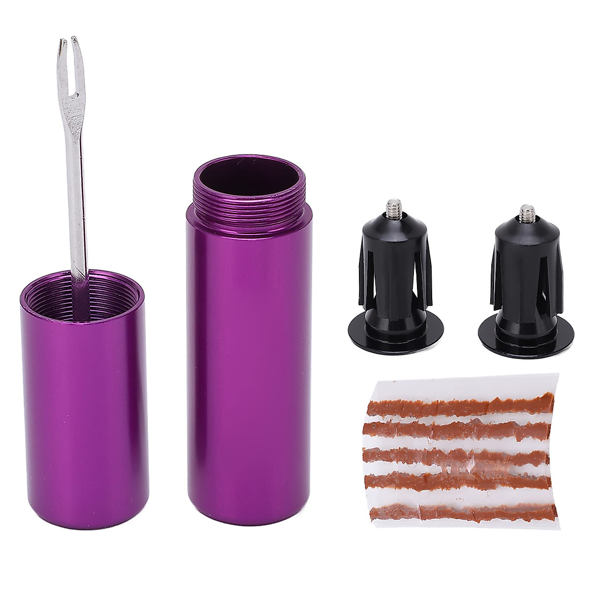 Yuecoom Bar End Tool, Components Integrated Bicycle Tubeless Tire Fast Repair Kit for MTB Road Bike