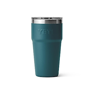 YETI Rambler 20 oz Stackable Tumbler, Stainless Steel, Vacuum Insulated with MagSlider Lid, Agave Teal