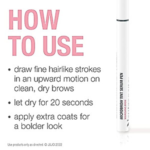 Neutrogena Microbrow Tint Serum Pen, Precision Tipped Tinted Eyebrow Pen with Panthenol to Nourish & Condition Brows, Helps Create Fuller, Natural-Looking Brows, Medium Brown, 0.016 Fl. Oz