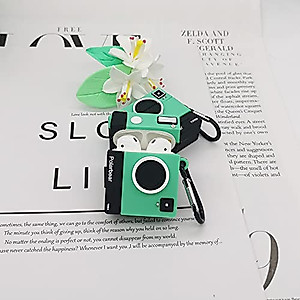 Dehoko Compatible with AirPods 1st 2nd Generation Case Cover Camera, Kids Girls Boys Women Kawaii Funny Protective Silicone Cartoon 3D Cute Camera Design Cover for AirPods Case 1/2 Gen (Camera)