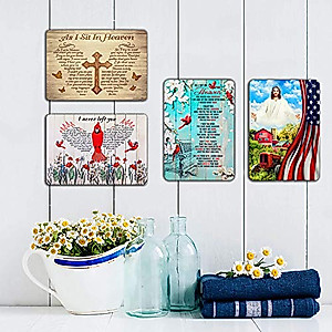 Super durable Vintage Tin Sign Cardinals As I Sit in Heaven and Watch You Everyday -Home Wall Decoration Patio Garage Bar Decoration Sign12 X 8 Inches