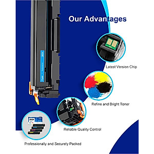 202X 202A Toner Cartridge 4 Pack Replacement for HP 202X 202A CF500X CF500A Compatible with Color Pro MFP M281fdw M254dw M281cdw M254nw M281fdn M254 M281 Printer (Black Cyan Magenta Yellow)