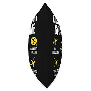 BW Pilot Gifts Things I Do in My Spare Time Funny Aviation Gift for Pilot Throw Pillow, 16x16, Multicolor