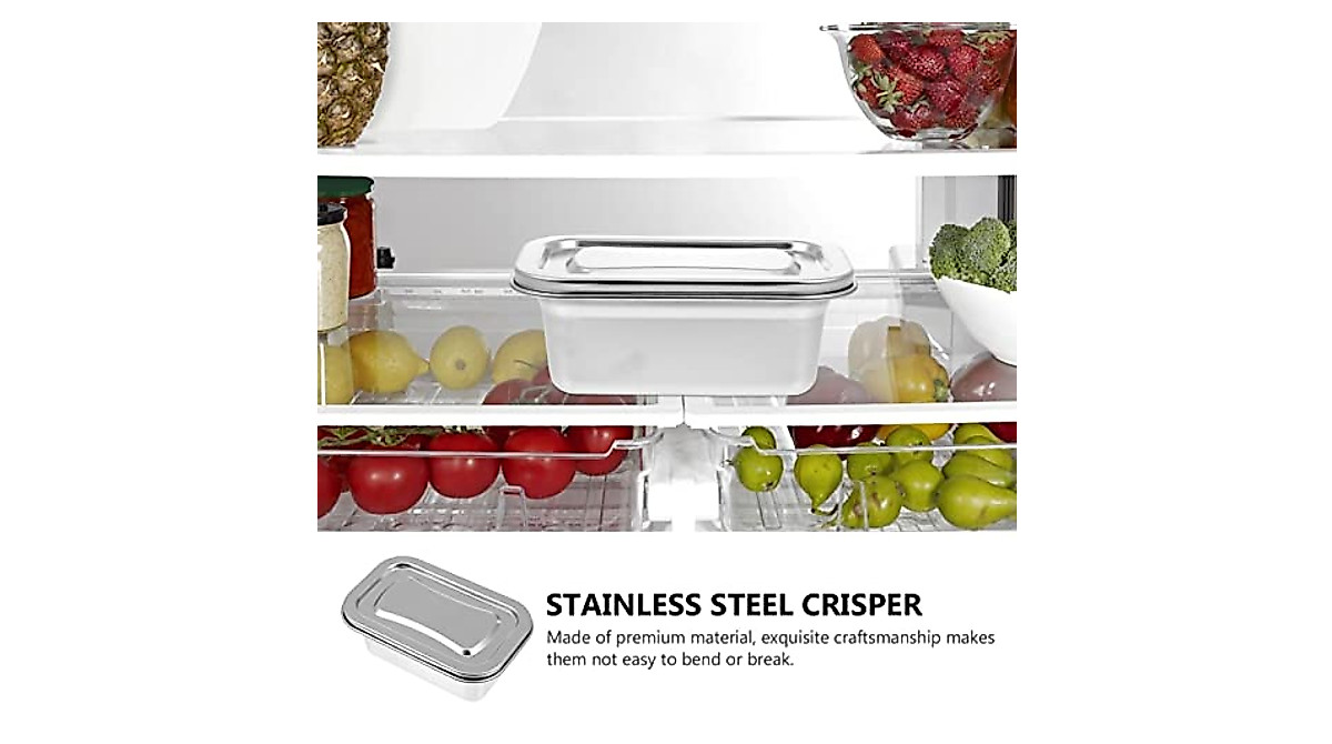 Stainless Steel Ice Cream Containers - Reusable 4-Piece Set for Freezer ...