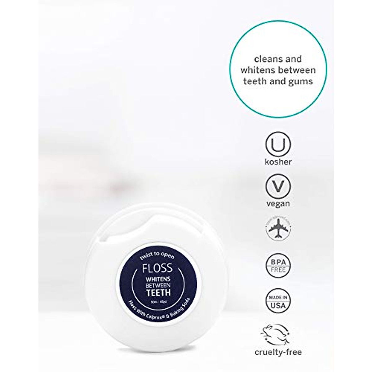 Supersmile Professional Whitening Dental Floss , 1 Count (Pack of 1)