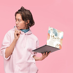 Newplenty Laptop Skin Sticker,13.3 14 15 15.4 15.6 inch Laptop Skins,Universal Vinyl Decal,Dustproof Scratch Resistant Reusable Cover Protector with Free 2 Wrist Pads (Flower 3)