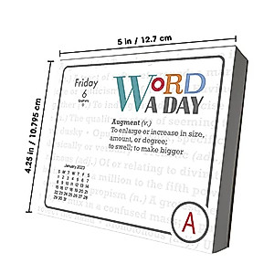 2023 Word a Day Day-at-a-Time Box Calendar